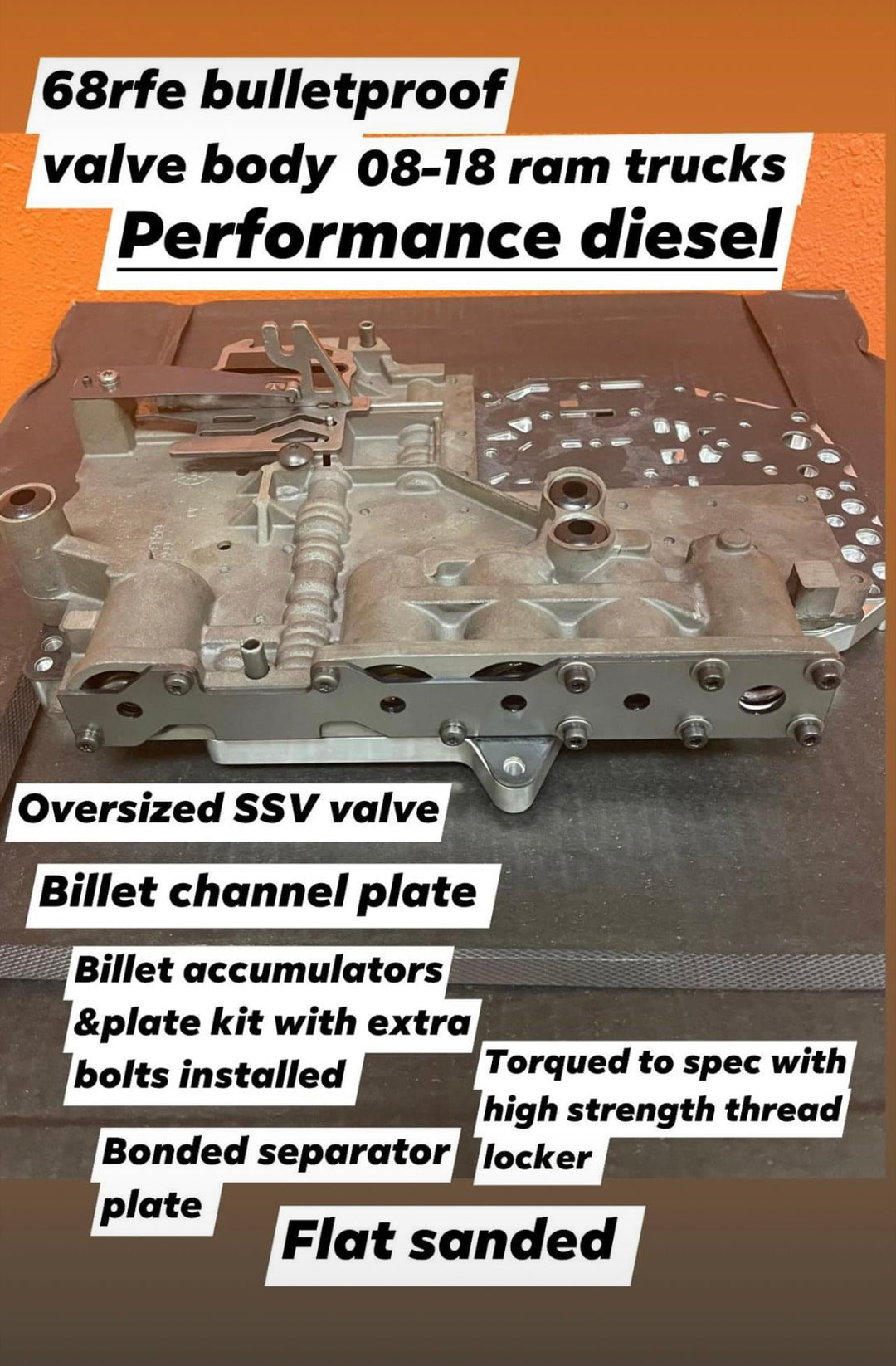68RFE towing/performance valve body – PERFORMANCE DIESEL